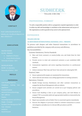 sudheer cv | PDF