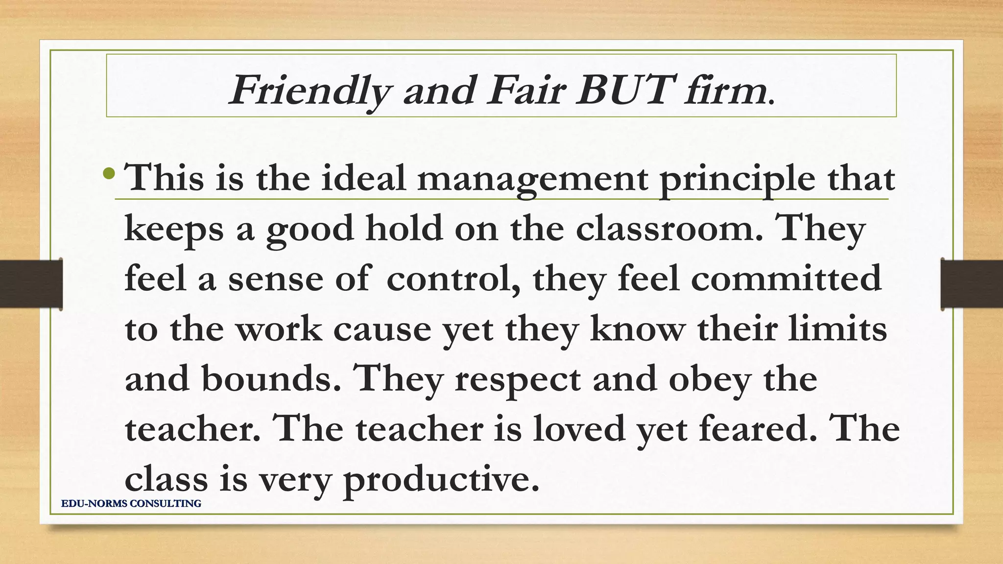 THE PRINCIPLES OF 3Fs_teachers | PPT