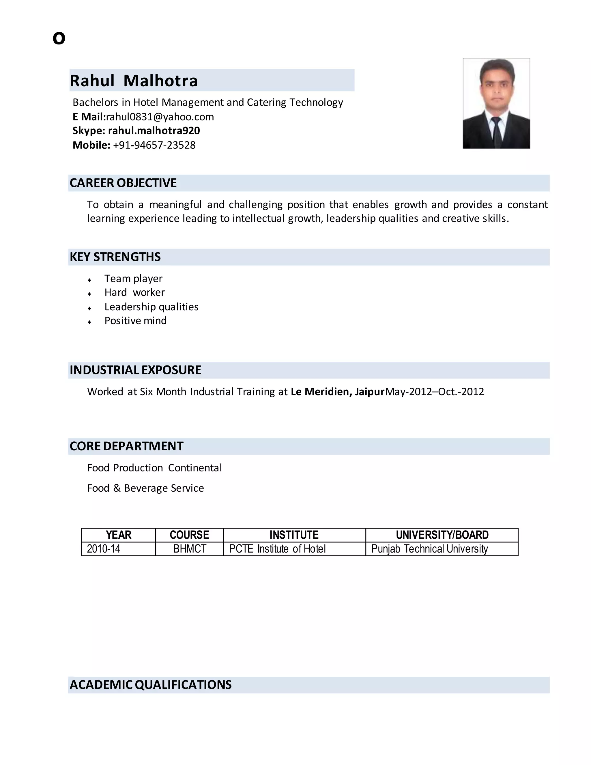 Resume_Rahul Malhotra | PDF