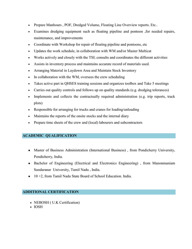 Wellington_Resume -Marine Superintendent. | PDF | Civil Engineering ...