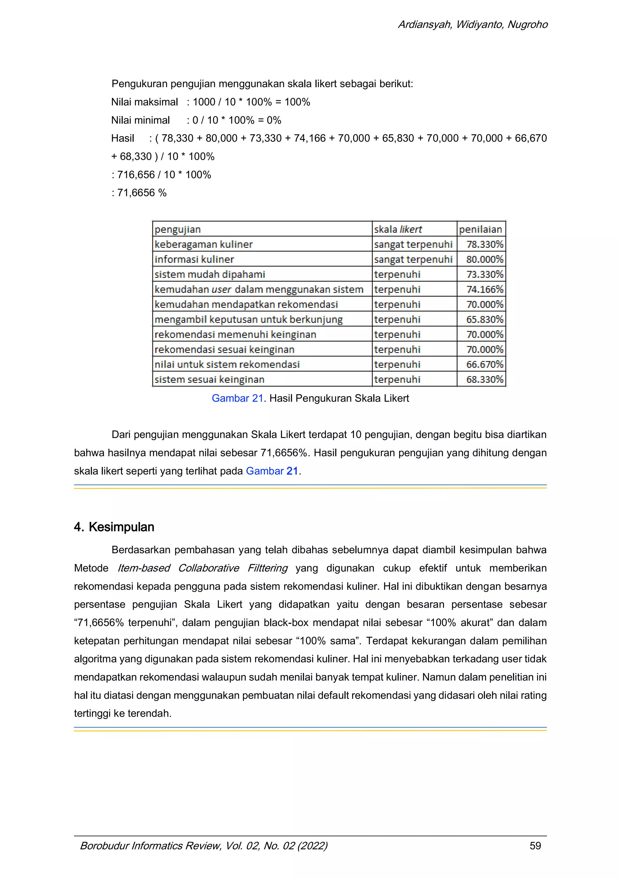 Web Based Culinary Tourism Recommendation System Pdf
