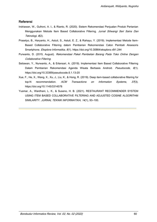 Web Based Culinary Tourism Recommendation System Pdf