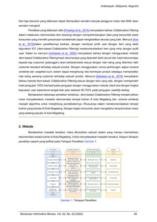 Web-based culinary tourism recommendation system | PDF