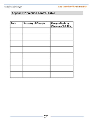 vancomycin protocol | PDF