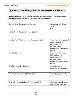 vancomycin protocol | PDF
