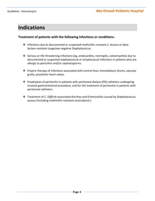 vancomycin protocol | PDF