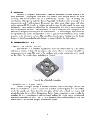 Solidworks Lego Power Digger | PDF