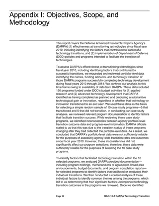 Dod Technology Transition Agreements
