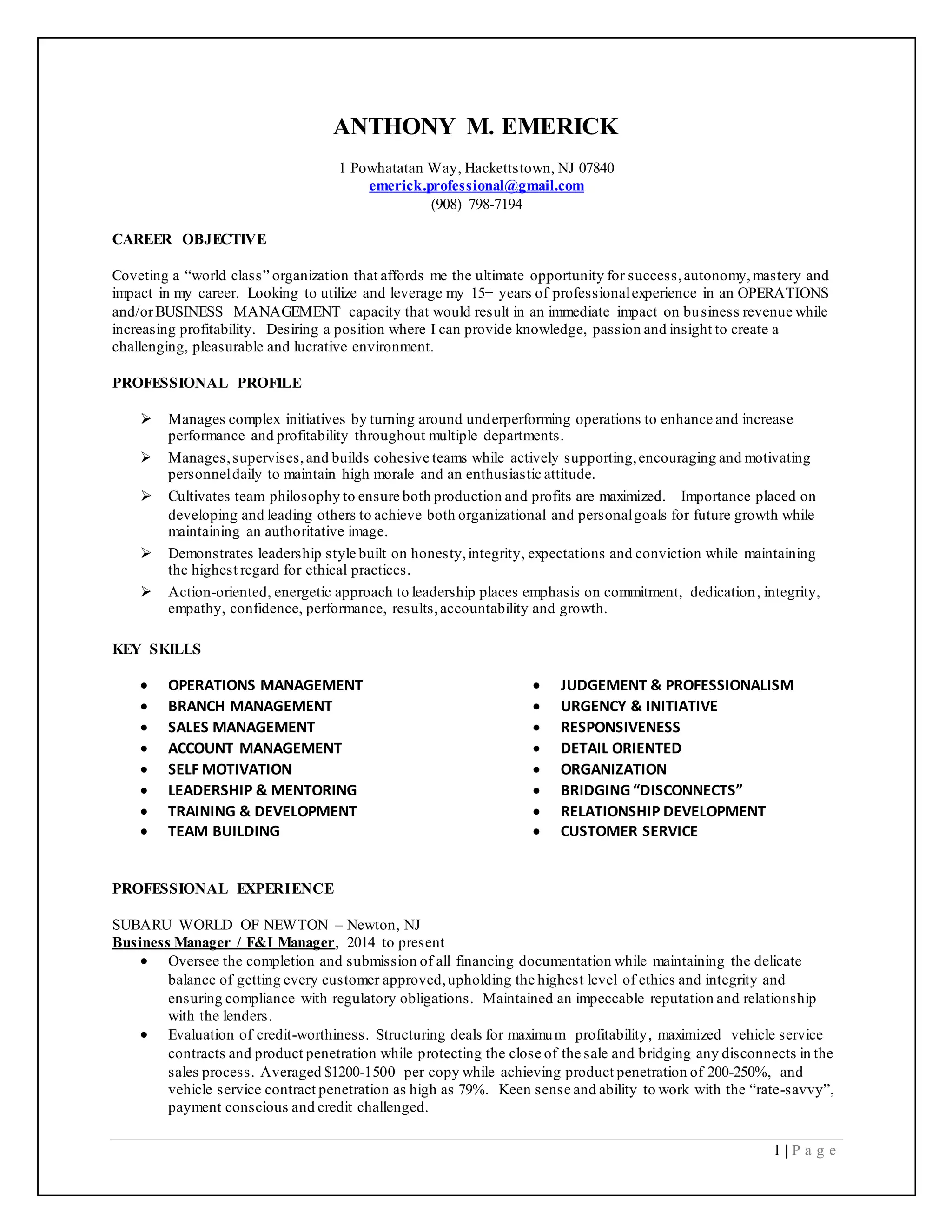 AEResume2016 | DOCX