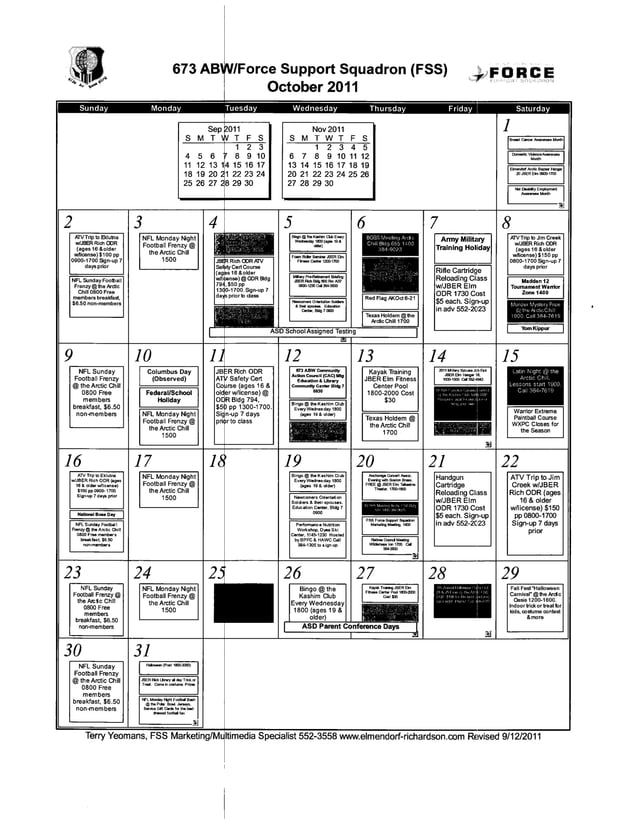 673 fss calendar[1] | PDF