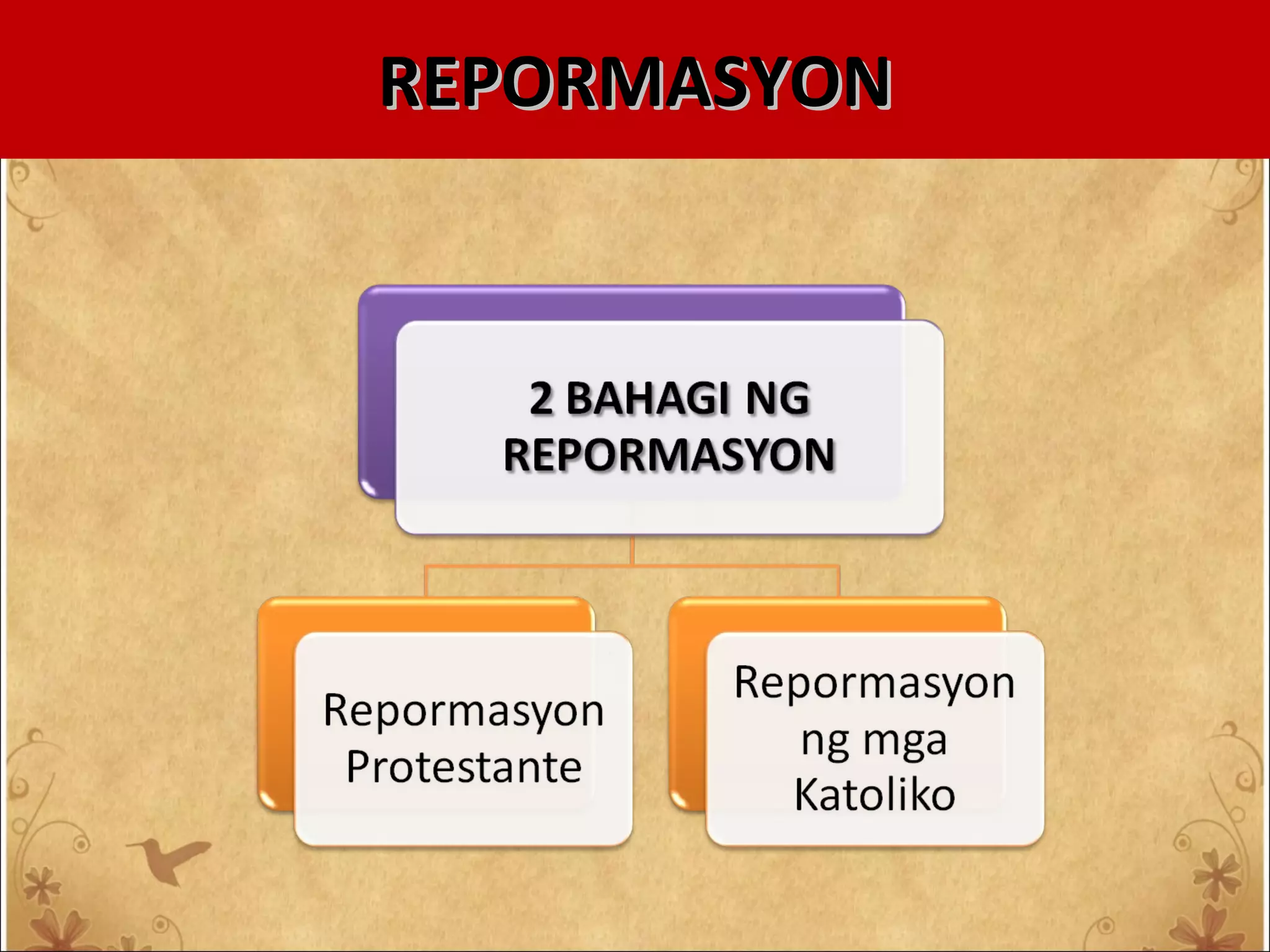 Repormasyon | PPT