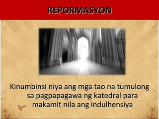 Repormasyon | PPT