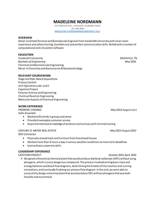 Resume-Madeleine Nordmann-Entry level ChE | DOCX