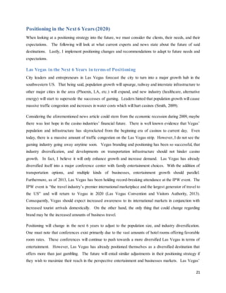 Las Vegas and Atlantic City Destination Brand Positioning (Assignment 1 ...