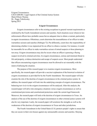 Exigent Circumstances | PDF