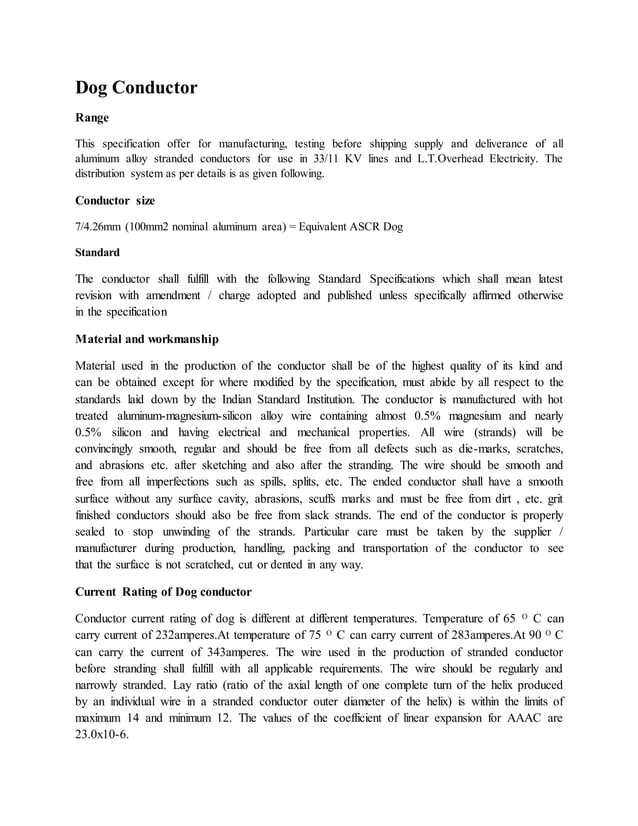 Dog Conductor | DOCX | Physics | Science