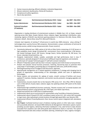 Resume-of-PrakashBT-ProjectManager-IT-Infrastructure | PDF | Computing | Technology & Computing