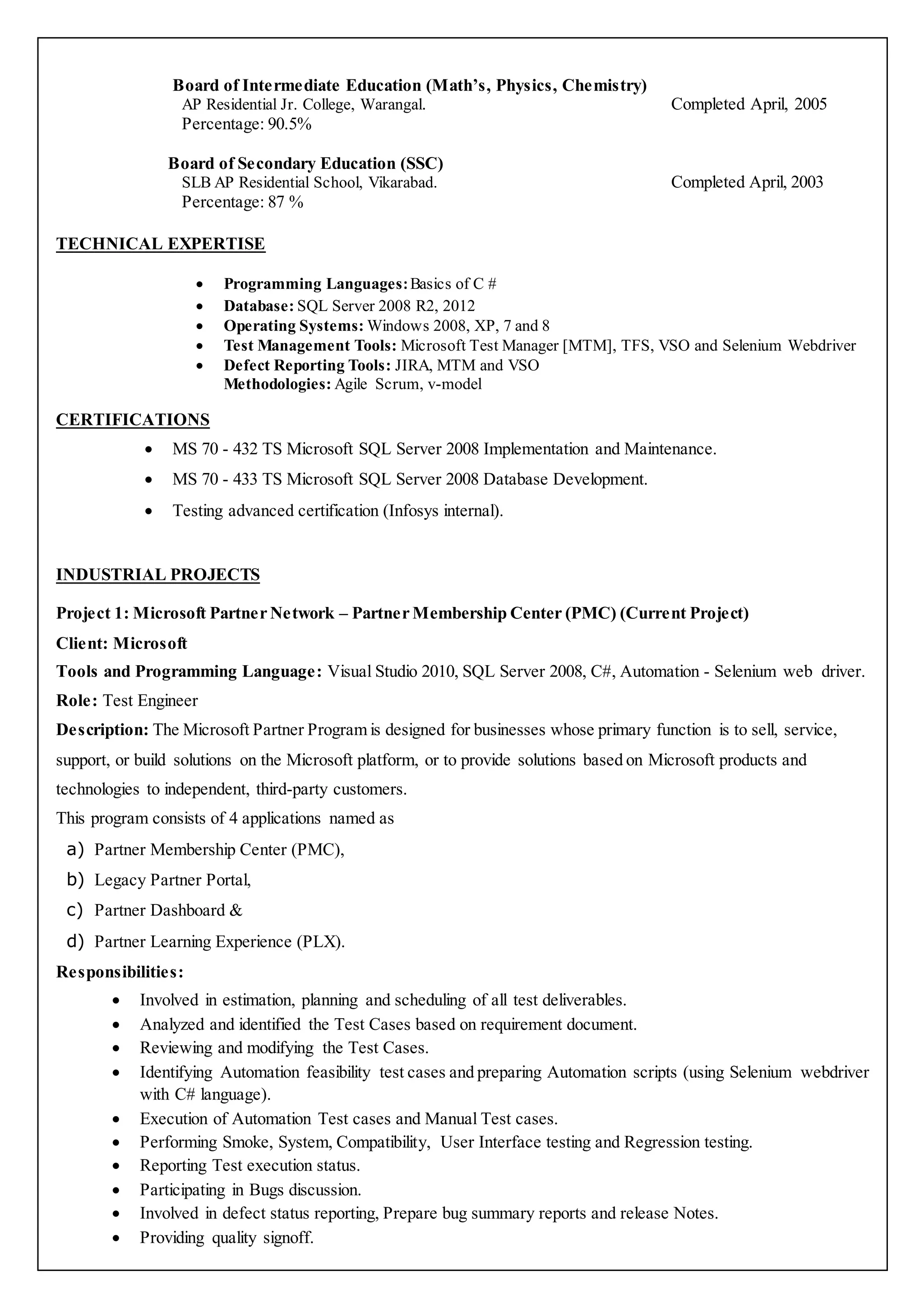 Soujanya Functionaltesting Resume Pdf