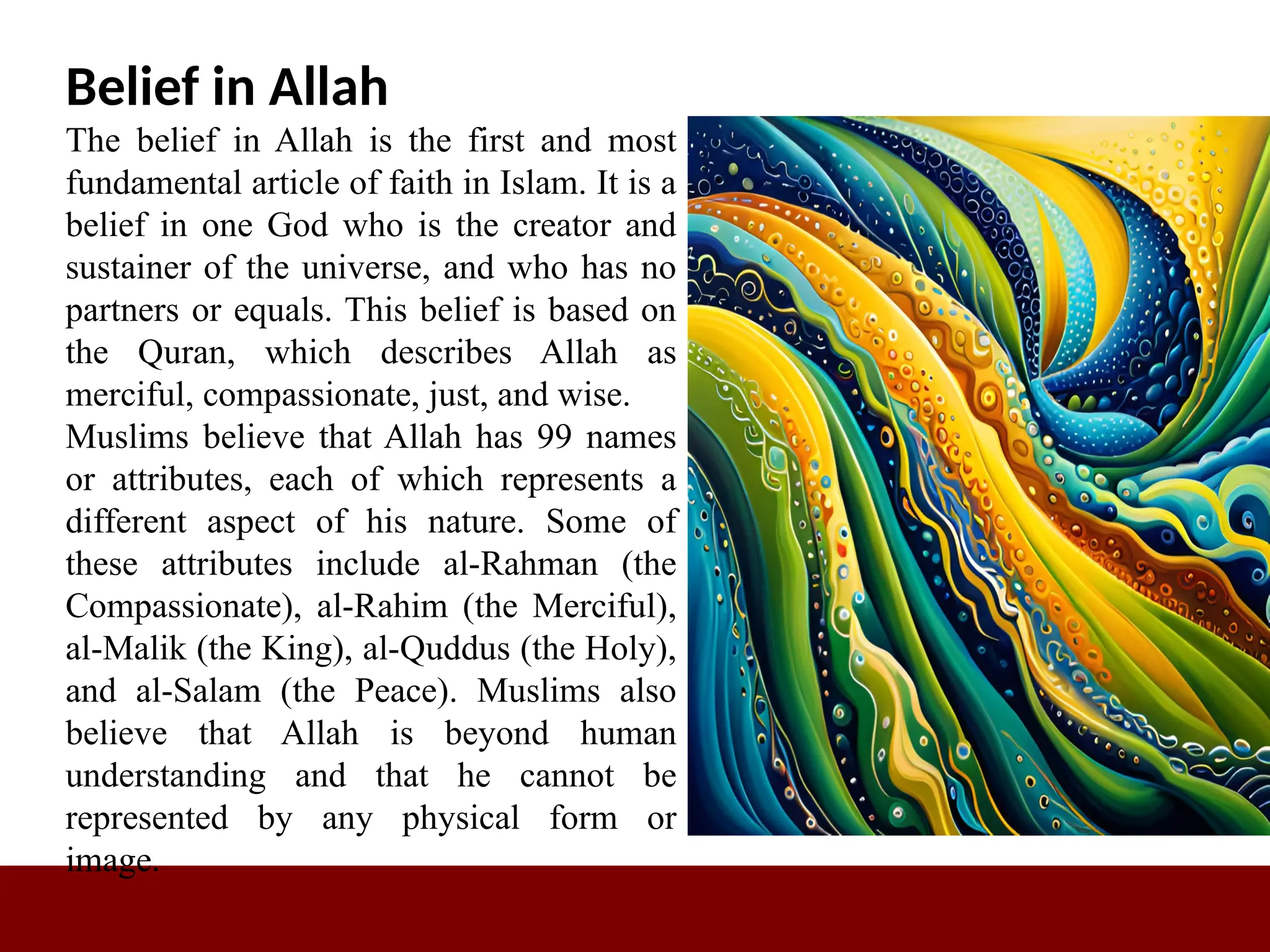 Articles of faith based on quran and sunnah | PPTX