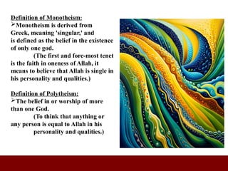 Articles of faith based on quran and sunnah | PPTX