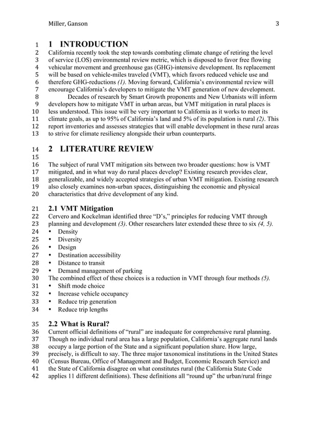 Mitigating Vehicle-Miles Traveled (VMT) in Rural Development | PDF