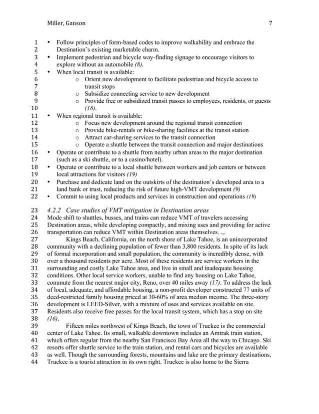 Mitigating Vehicle-Miles Traveled (VMT) in Rural Development | PDF