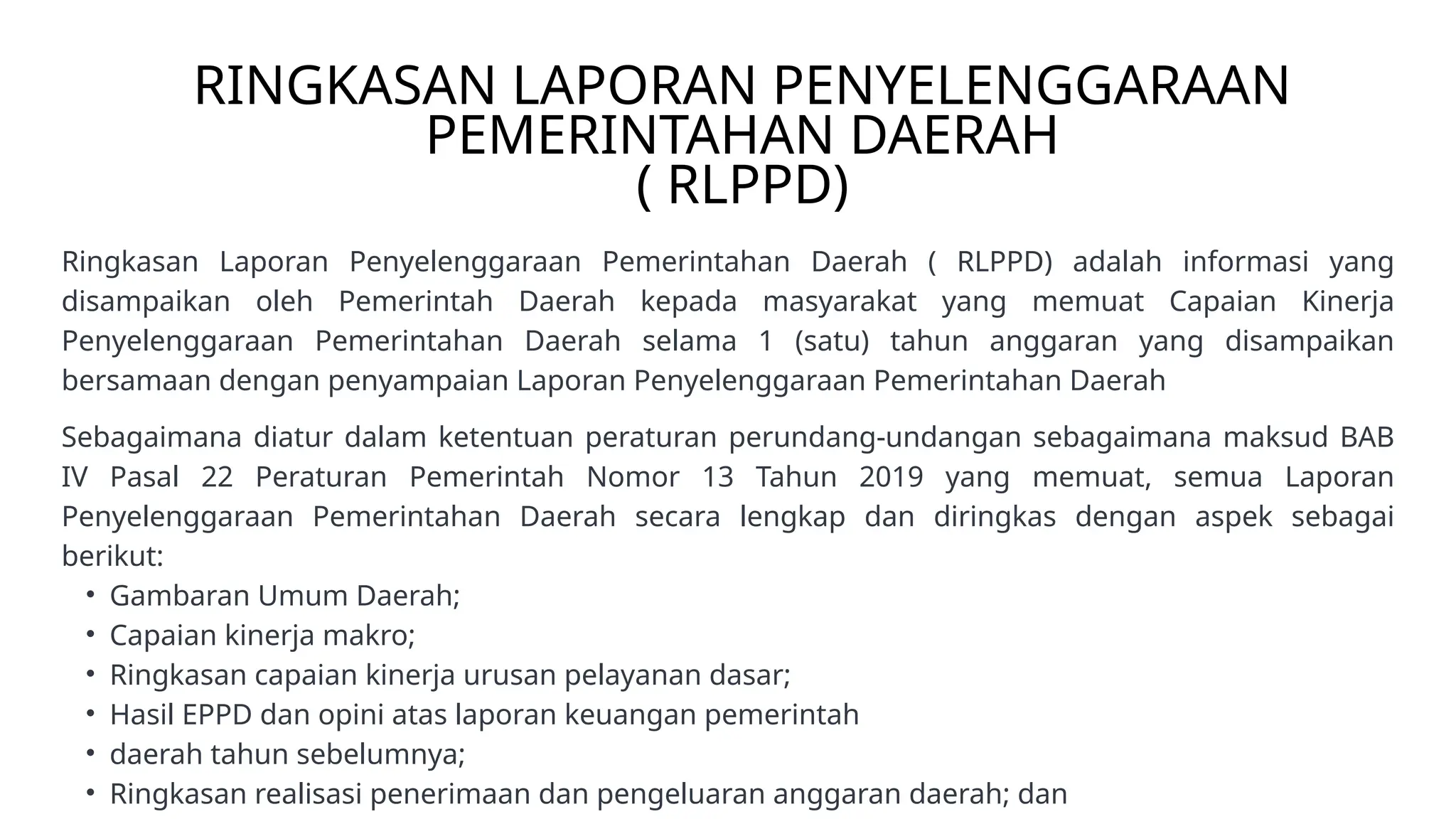 Penyusunan Laporan Penyelenggaraan Pemerintah Daerah | PPTX