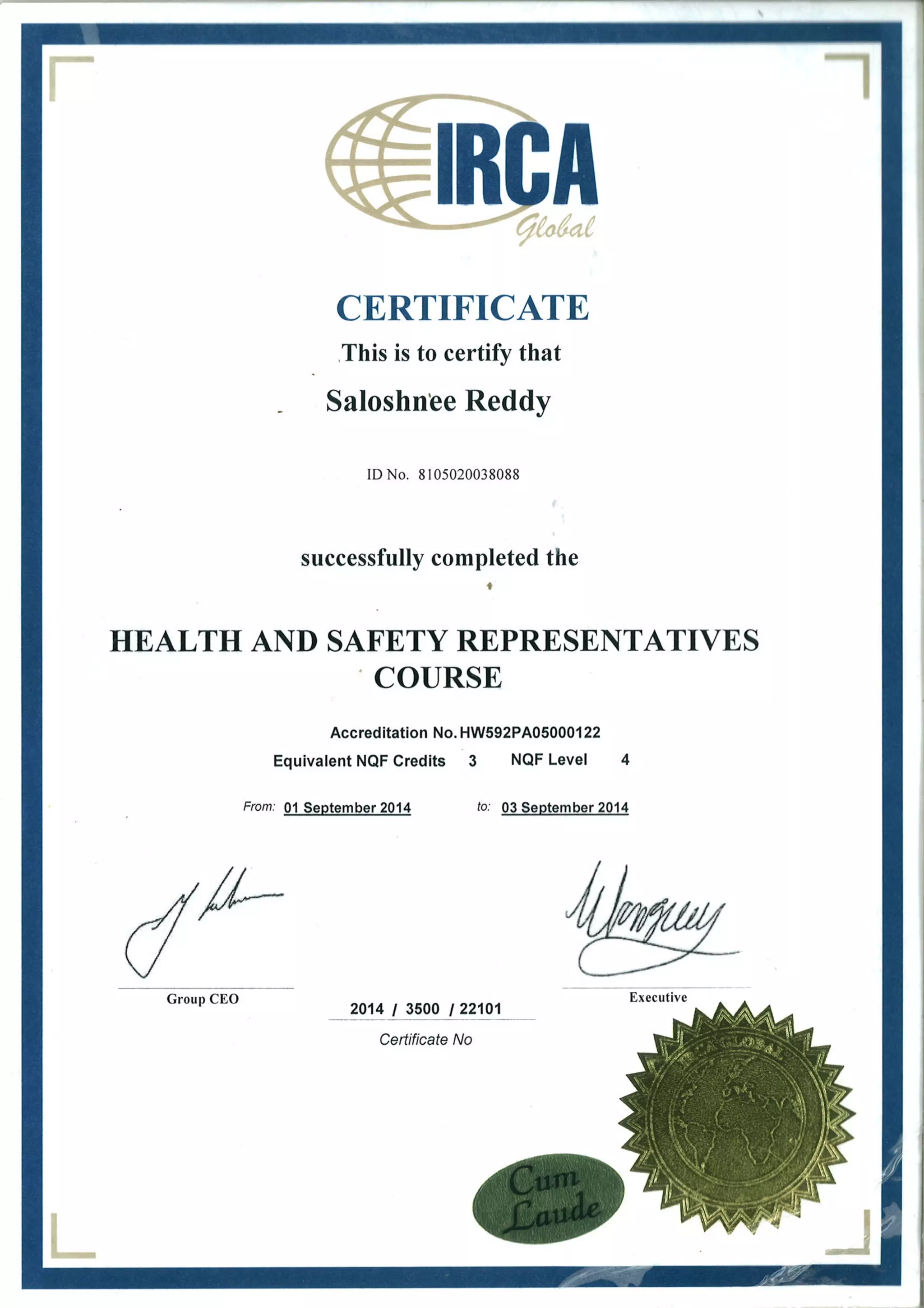 Health and Safety Rep | PDF