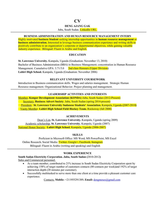 DENG AJANG GAK CV | PDF