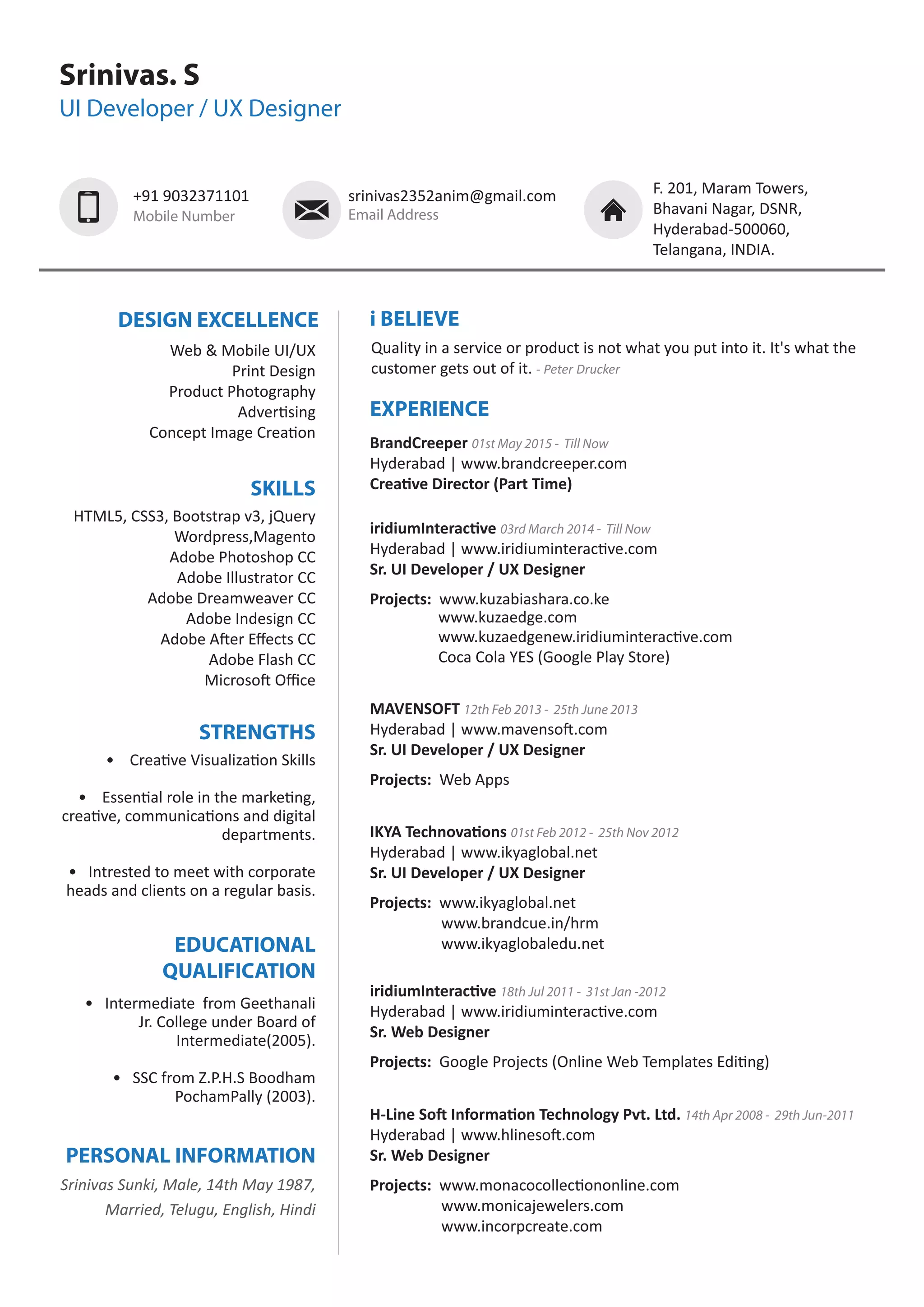 Srinivas Sunki Resume | PDF