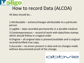 Data Integrity AbbVie Presentation | PPT