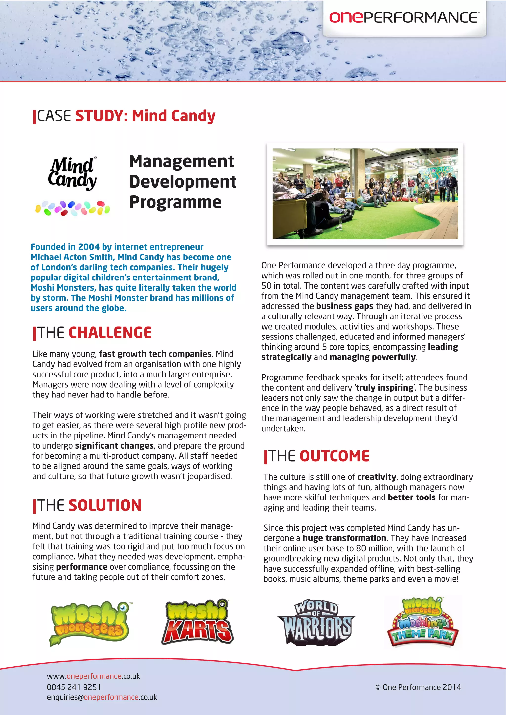 Mind Candy MDP case study OP2015 | PDF