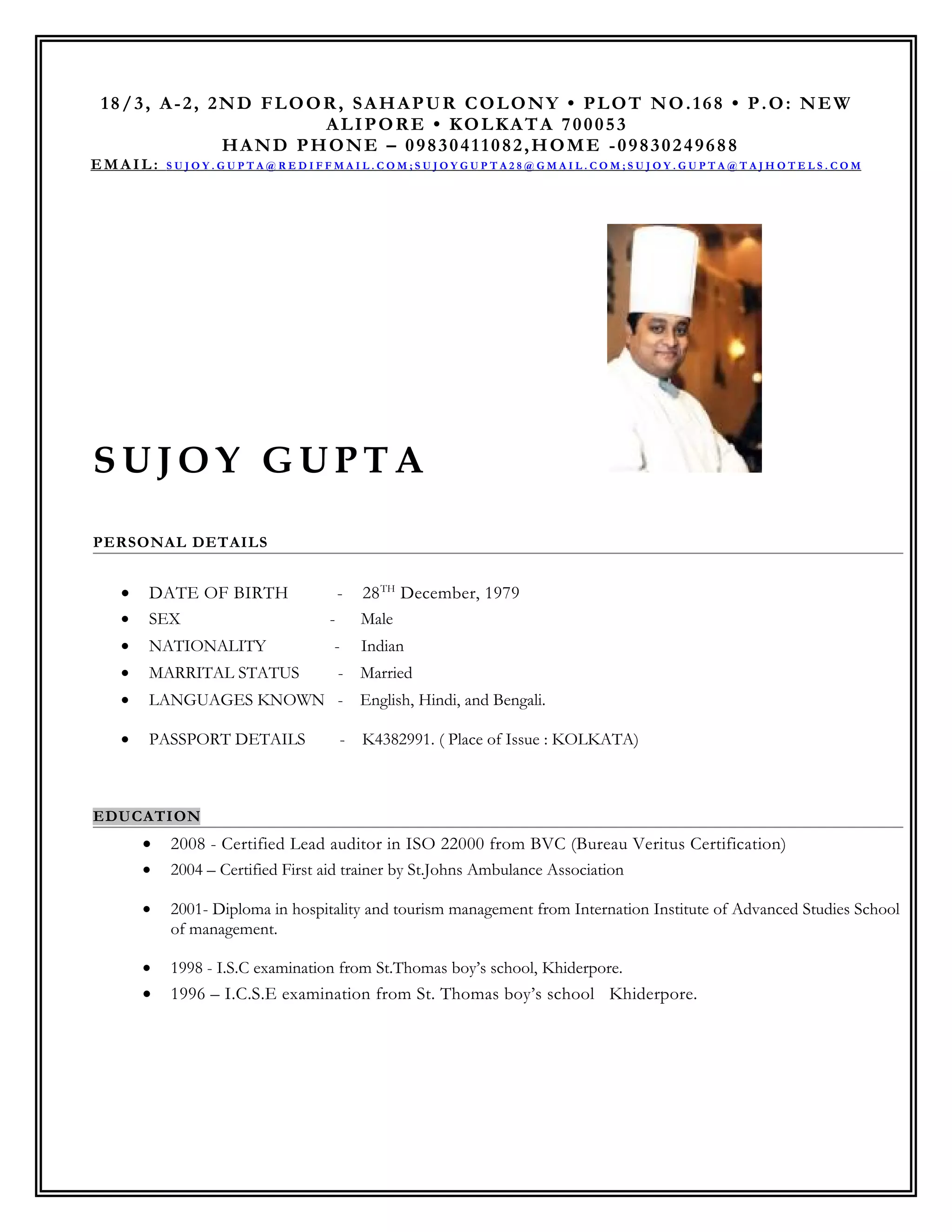 SUJOY_GUPTA__Profile | PDF