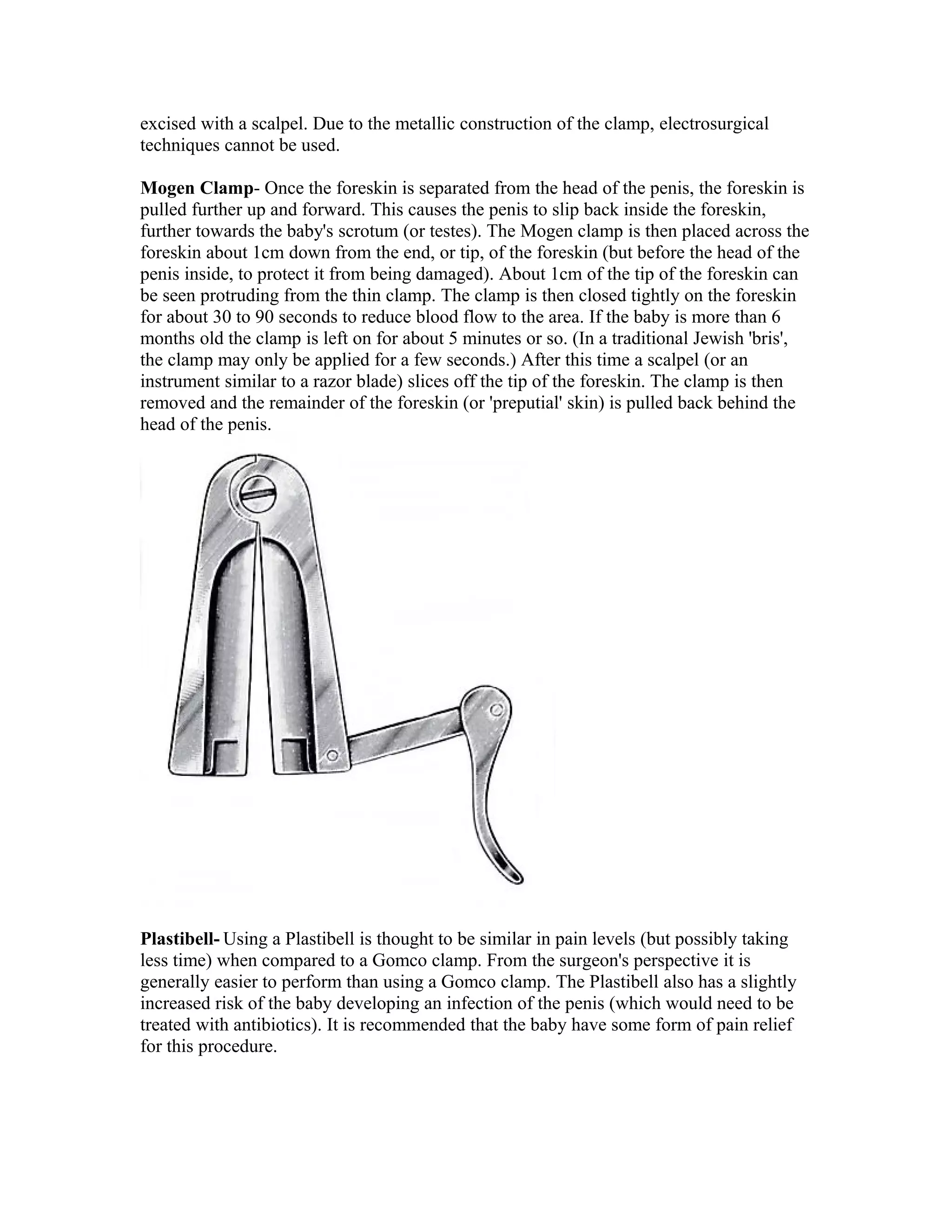 Electronic Notebook Circumcision Procedure Surgical Tools | DOC