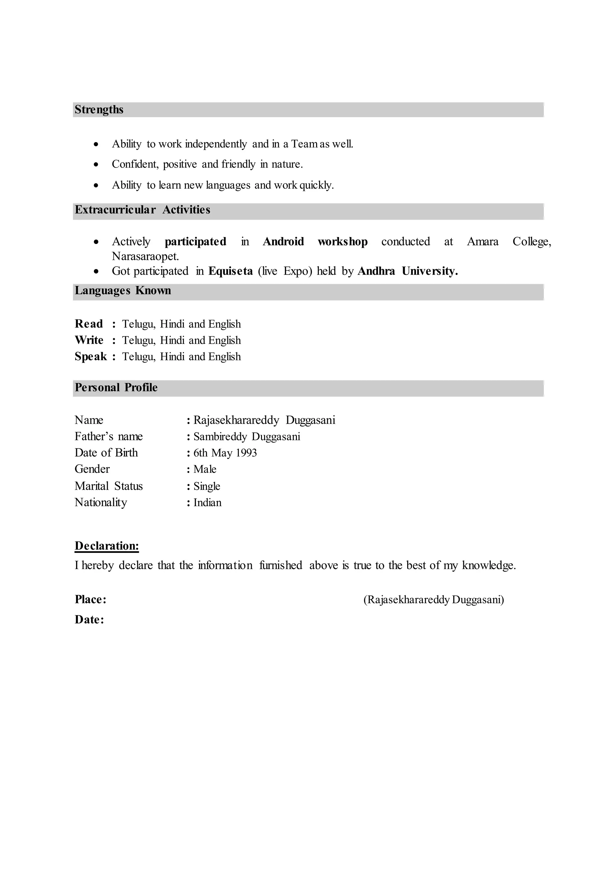 raja resume | PDF