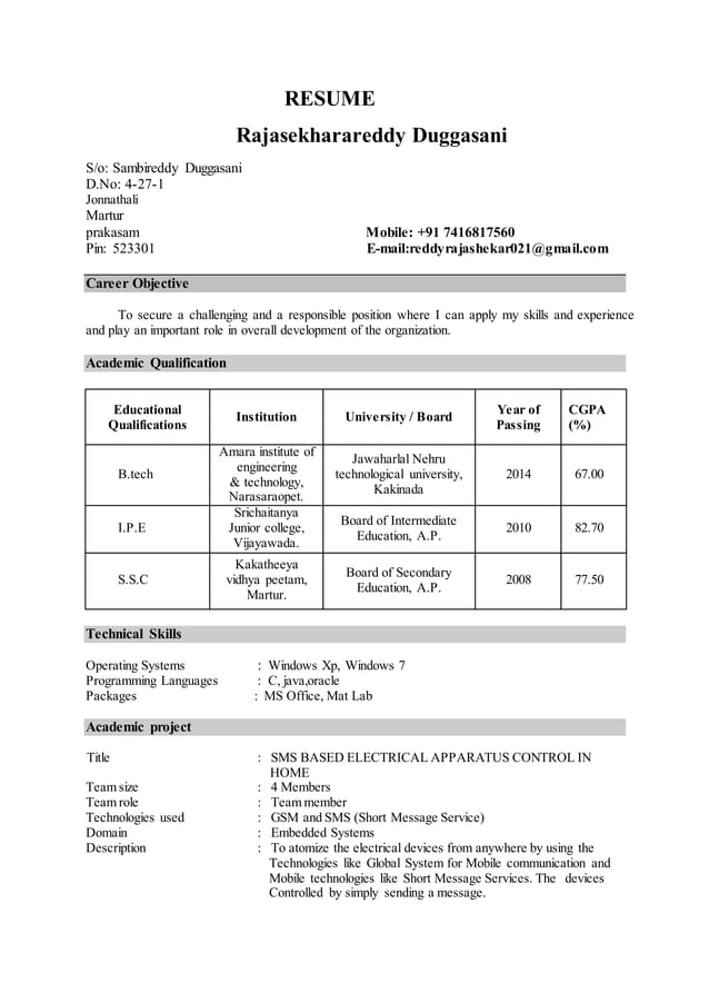 raja resume | PDF
