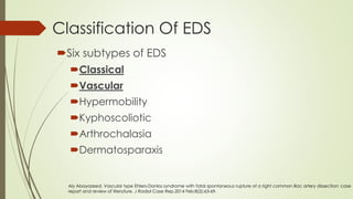 Ehlers-Danlos syndromes(EDS) | PPTX