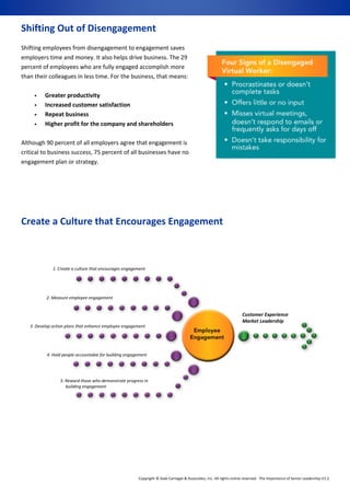 From the Top Down - How Senior Leaders Infuence Engagement | PDF