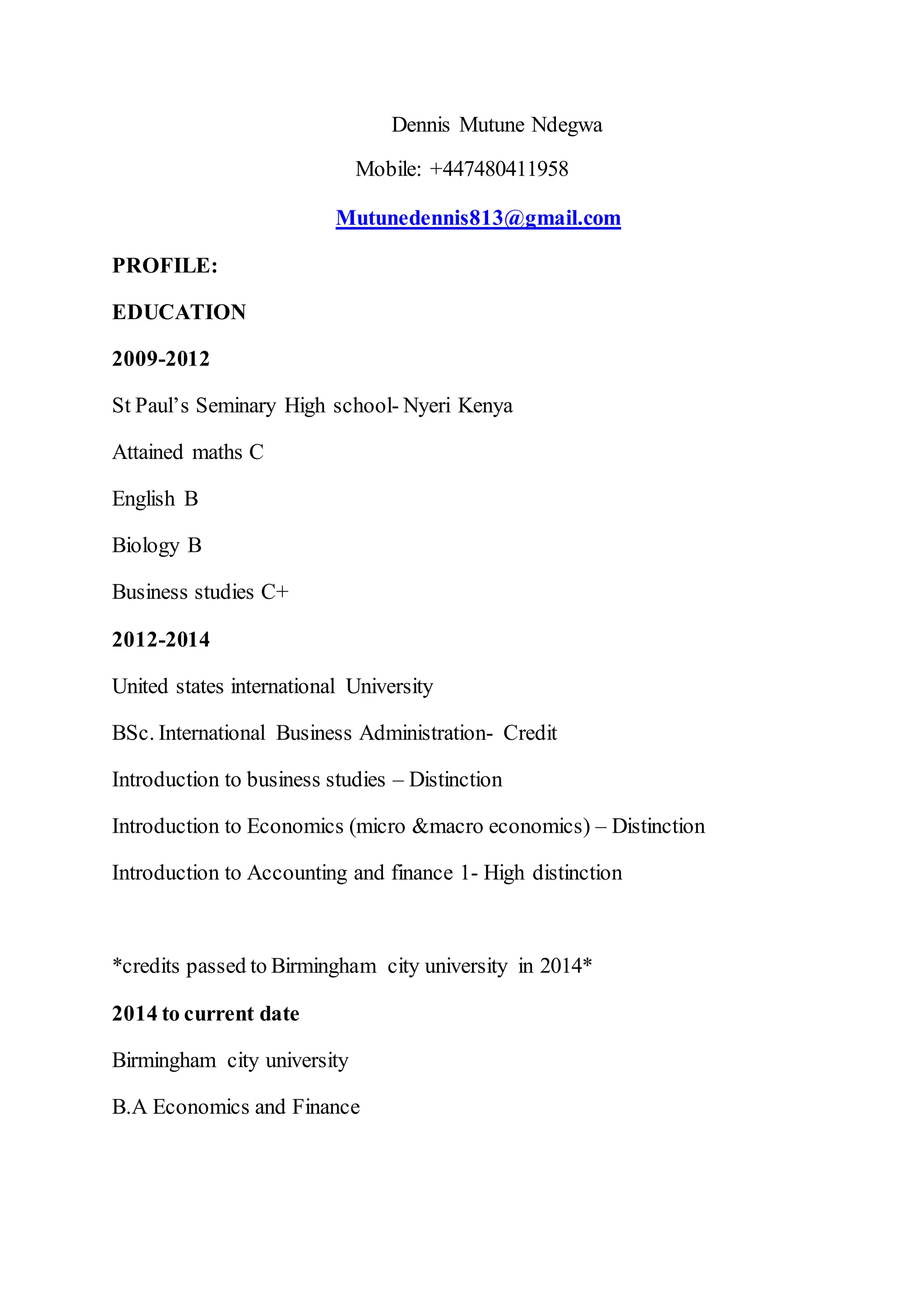 Dennis Cv (2) (4) | PDF