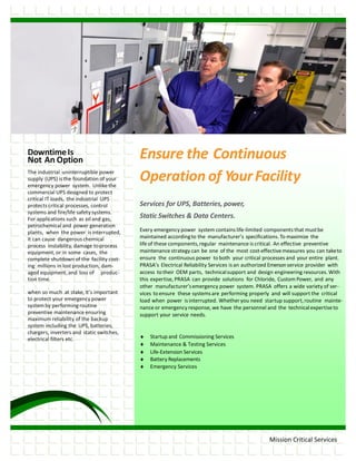 PRASA Mission Critical Services | PDF