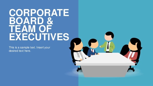 Corporate Board and Team of Executives - SlideModel