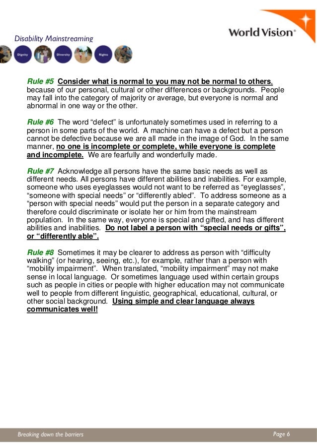 Guidelines Addressing Disability_English