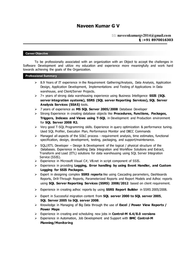 Naveen CV | DOCX