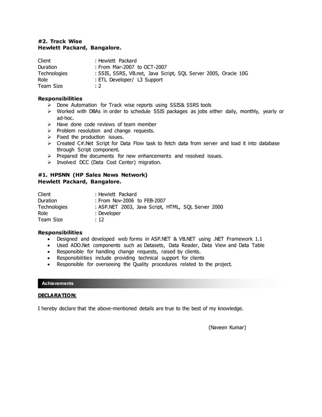 Naveen CV | DOCX