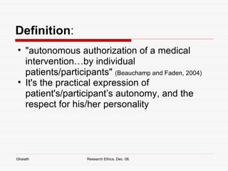 informed consent | PPT