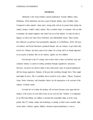 Thesis; Corporal Punishment | DOCX