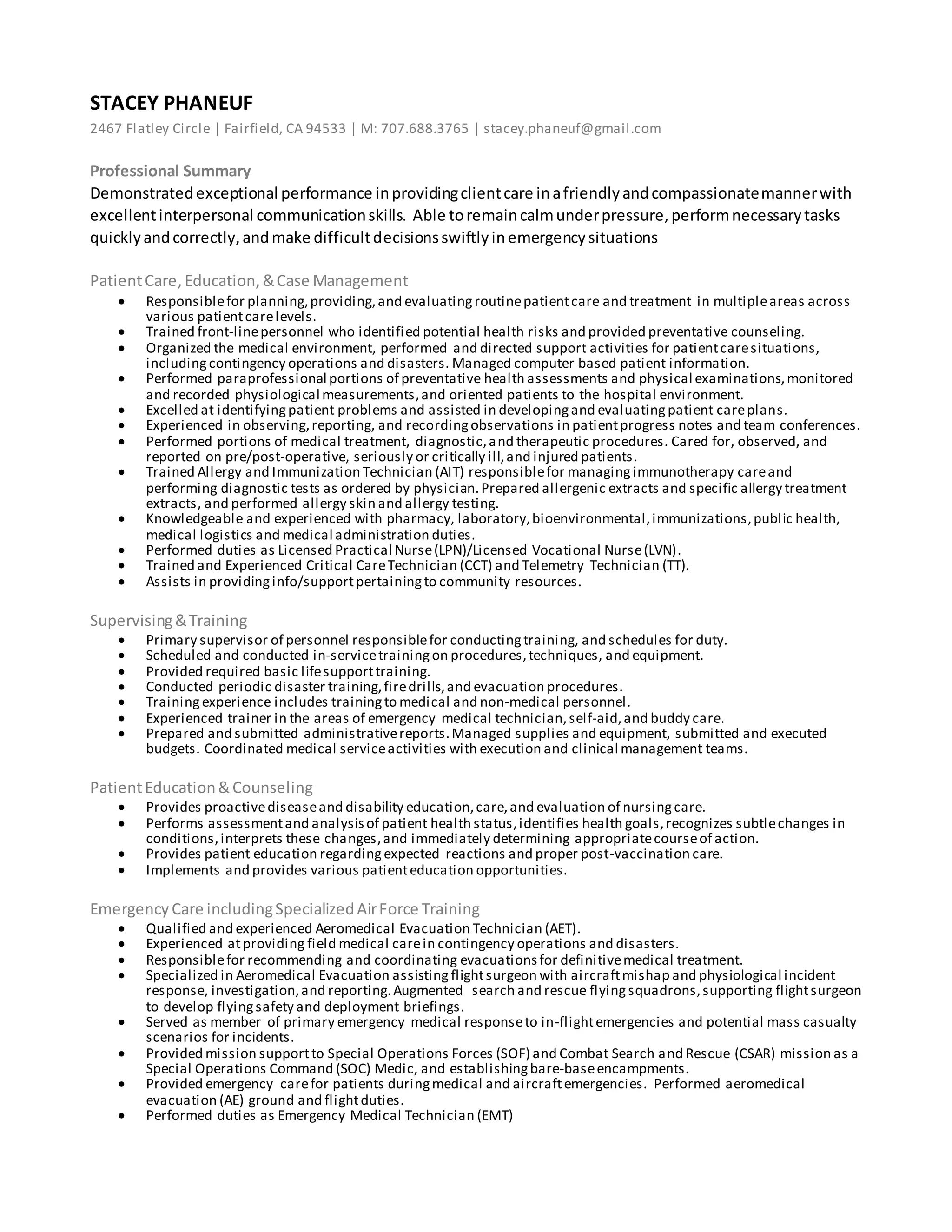 Stacey Phaneuf - Resume | DOCX