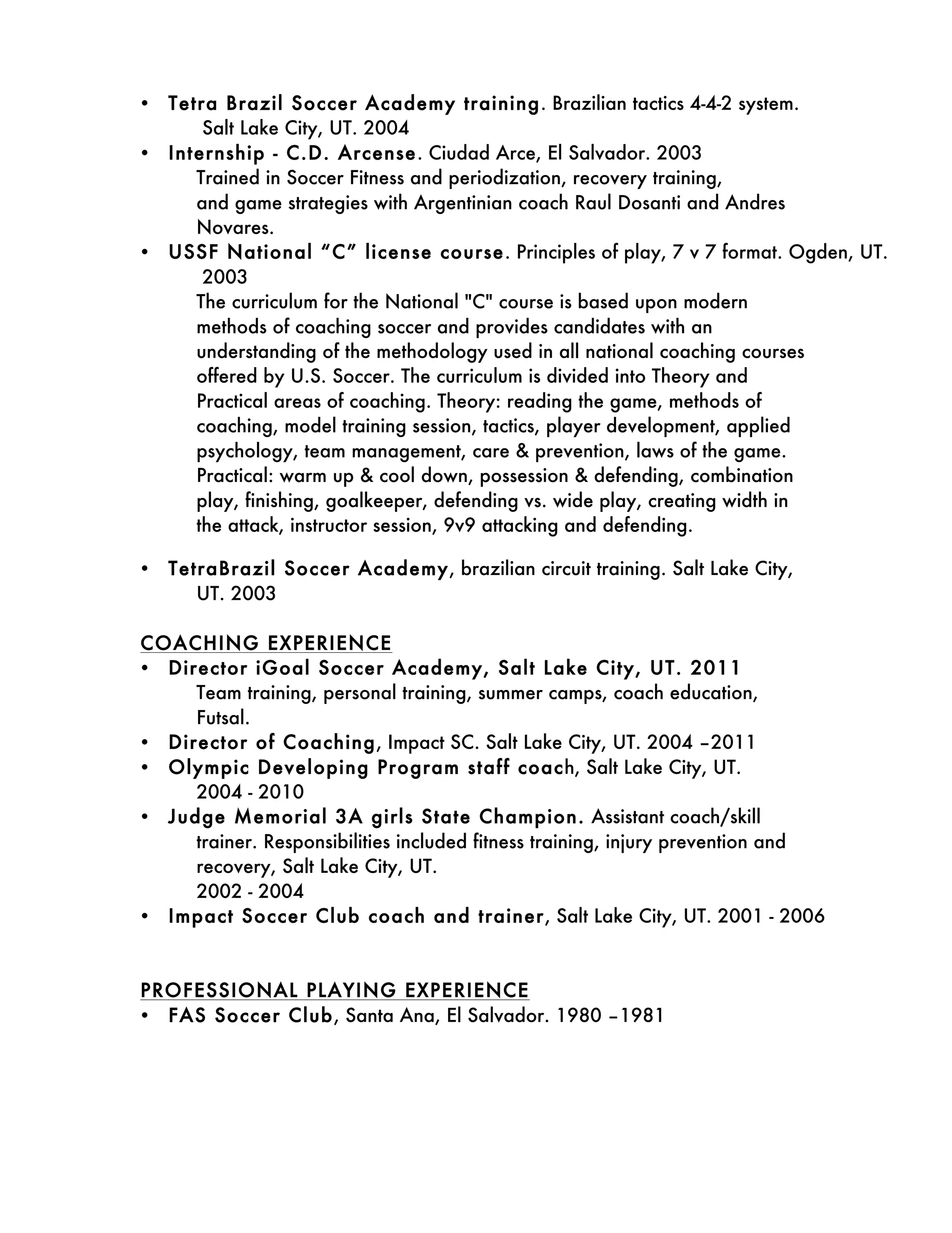 Mauricio iGoal Resume 2015rev | PDF