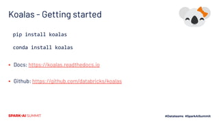 Koalas: Pandas on Apache Spark | PDF | Databases | Computer Software and Applications