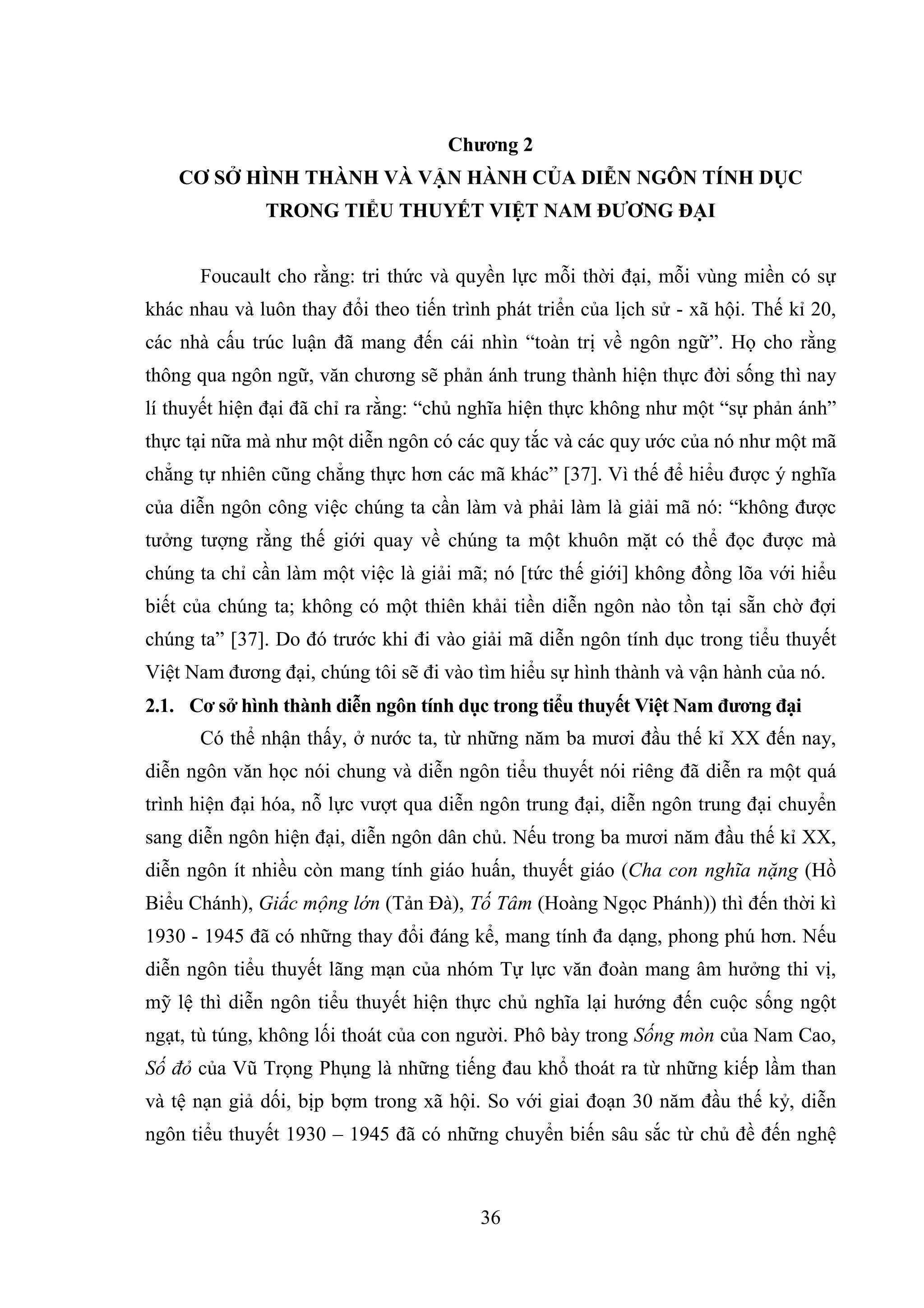 Diễn ngôn tính dục trong tiểu thuyết Việt Nam đương đại (Qua một số tác giả và tác phẩm tiêu ...